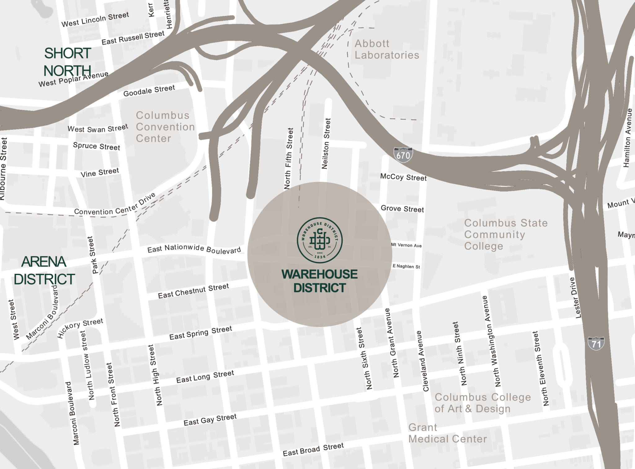 The Columbus Warehouse District | Commercial Space Downtown